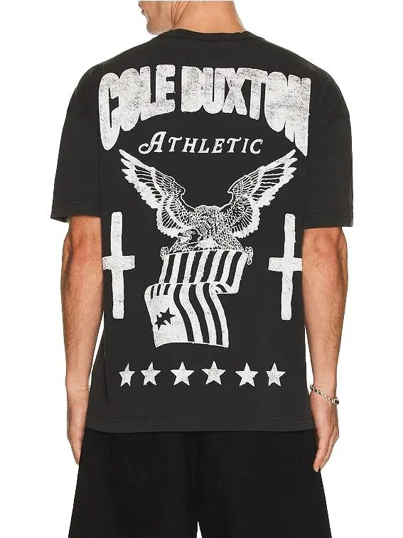 COLE BUXTON Patriot T-shirt In Black - Vintage Black