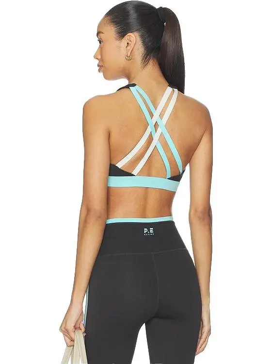 P.E Nation Lumify Sports Bra In Black - Smokestone