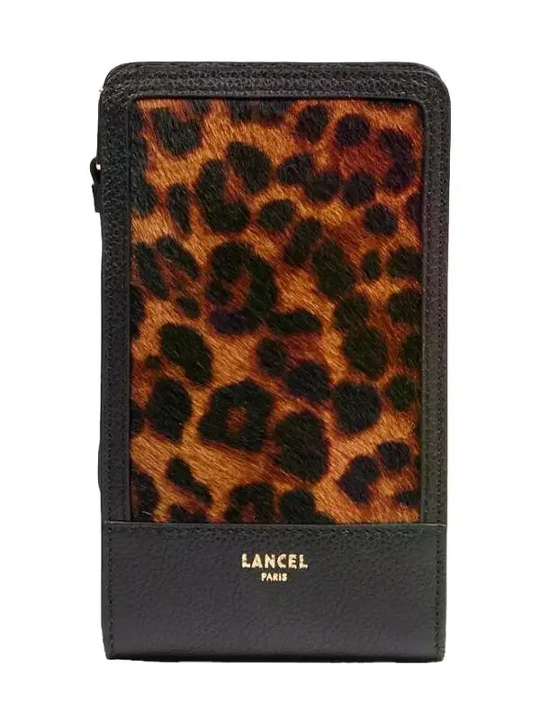 LANCEL Leopard-print Bag - Black