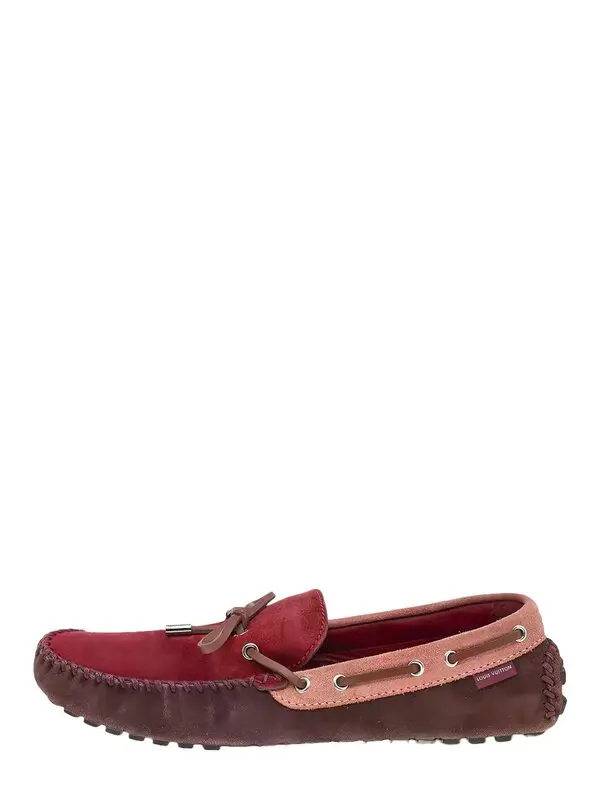 LOUIS VUITTON Suede Loafers - Red