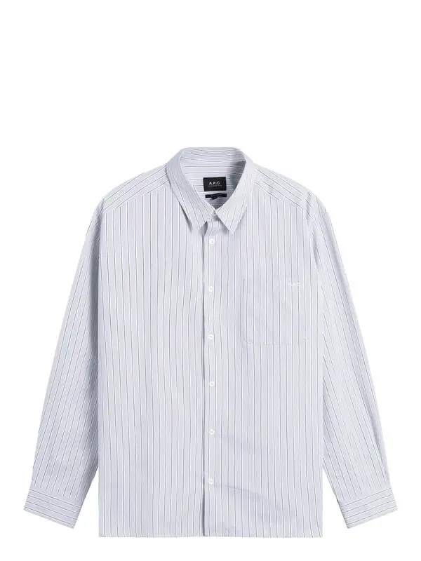 A.p.c. Malo Logo Shirt - Light Grey