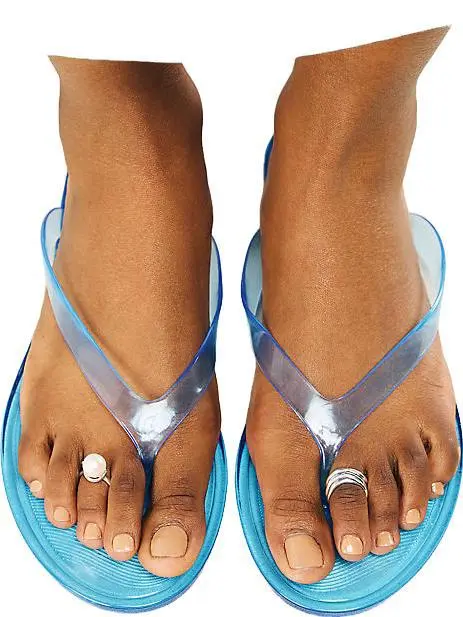 CELANDINE Jelly Flip Flops - Blue