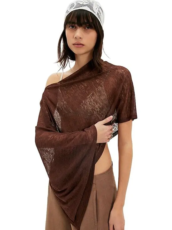 Free People Maggie Everyday Poncho - Bitter Chocolate