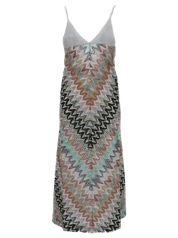 Missoni Sleeveless Zig-zag Maxi Dress - Multicolor