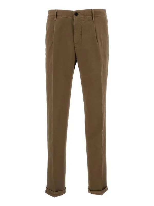 Incotex Tapered Fit Trousers - Brown