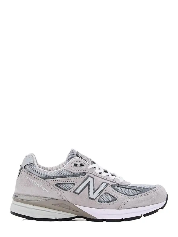 NEW BALANCE 990 Leather Trainers - Grey