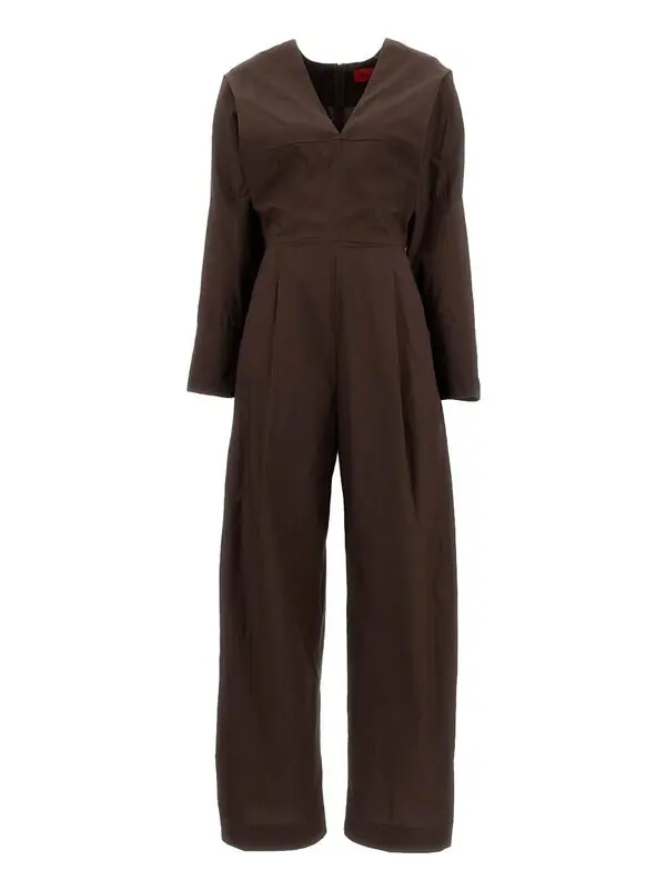 THELATEST Wide-leg Jumpsuit - Brown