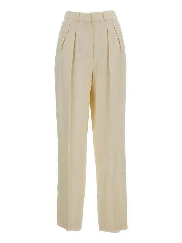 Loulou De Saison Tailored Pleated Trousers - Beige
