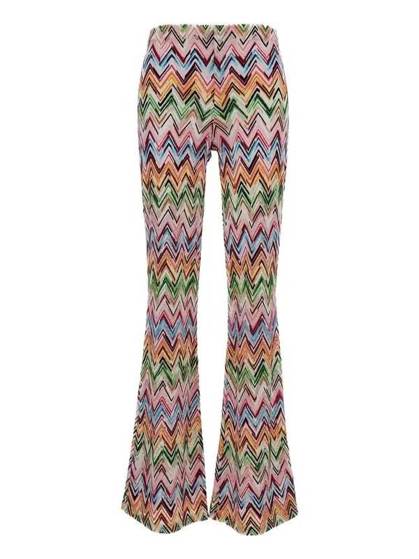 Missoni Lace Zigzag Knit Trousers - Multicolor
