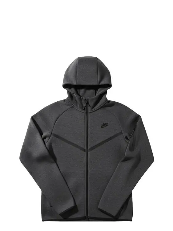 Nike Tech Fleece Windrunner Full Zip Hoodie - Black Heather