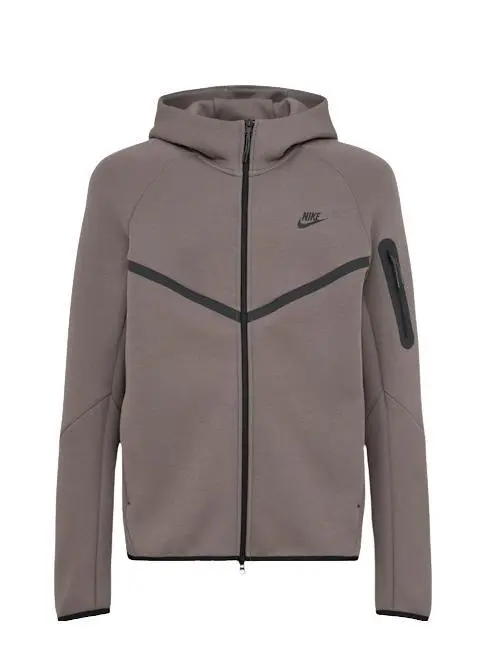 Nike Tech Fleece Windrunner Full-zip Hoodie - Cave Stone/black