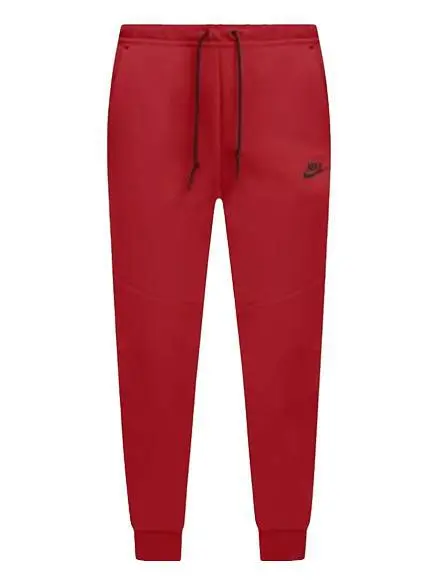Nike Tech Fleece Jogger Pants - Gym Red/black