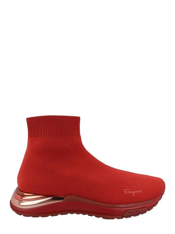FERRAGAMO Ninette Sock Sneakers - Red