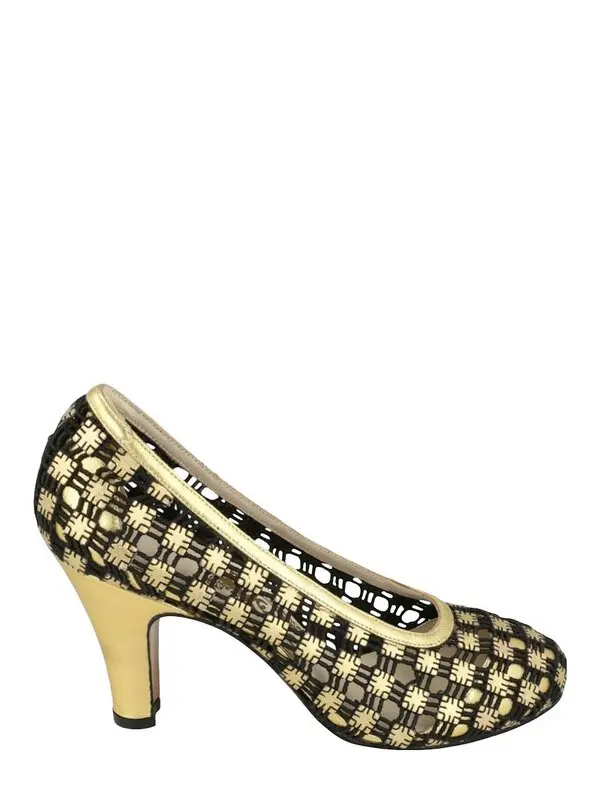 FERRAGAMO Fantastica Archive 1930s Pumps - Gold