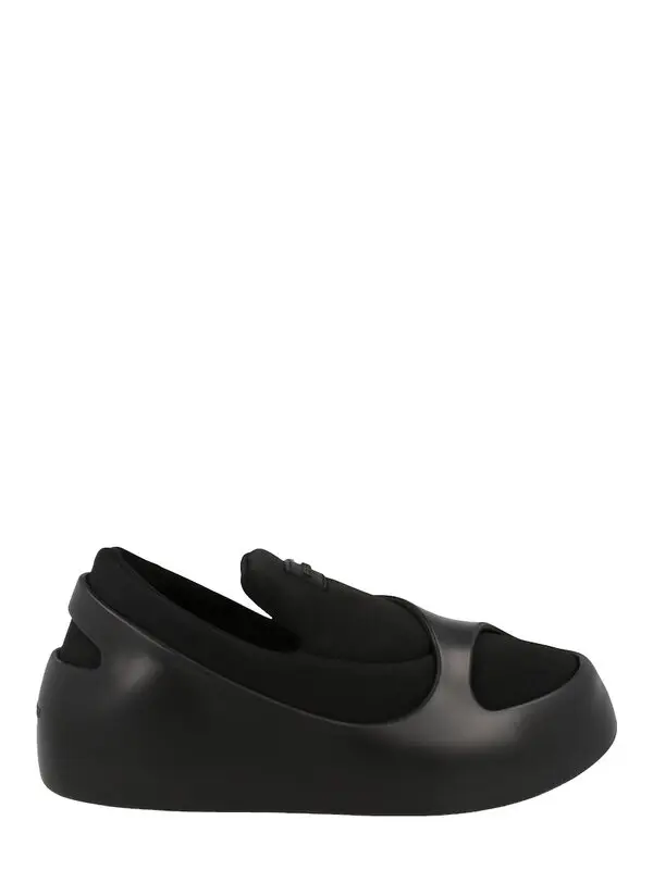 FERRAGAMO Lunar Paneled Slip-on Sneakers - Black