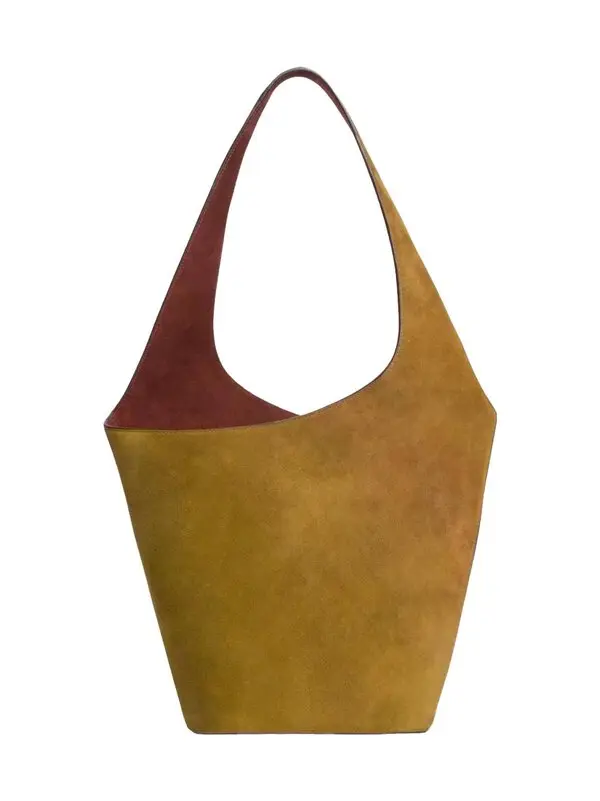 Alberta Ferretti Suede Shoulder Bag - Brown