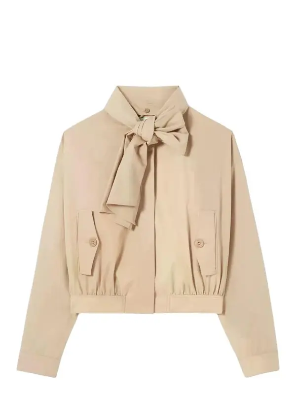 Claudie Pierlot Self-tie Short Trench Jacket - Neutrals