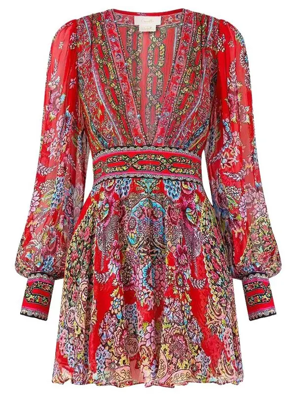 Camilla Artisans Of Anatolia Mini Dress - Red