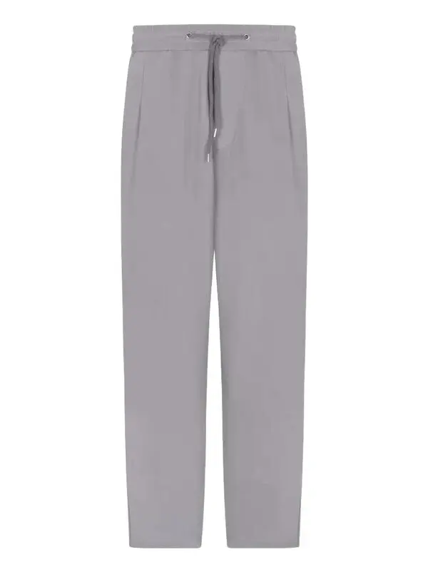 Giorgio Armani Pleated Drawstring Trousers - Grey