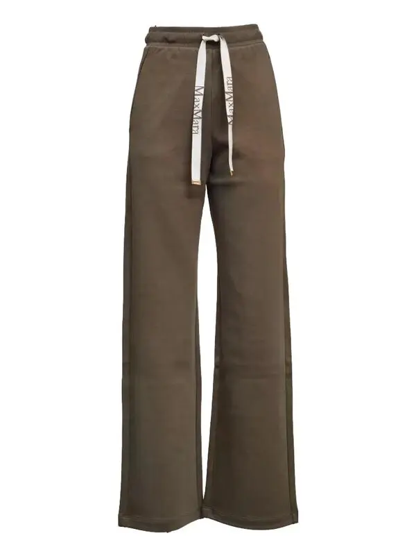 Max Mara Elasticated Wide-leg Trousers - Brown
