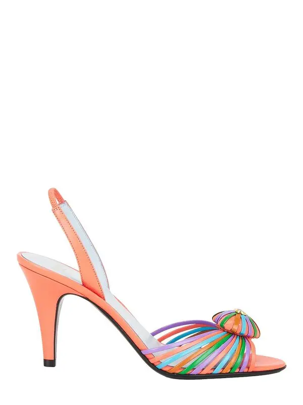 Valentino Garavani Royal Heart Sandal - Living Coral Multicolor