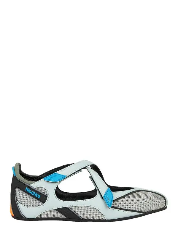 Attico Floor01 Ballerina Flat - Turquoise & Orange