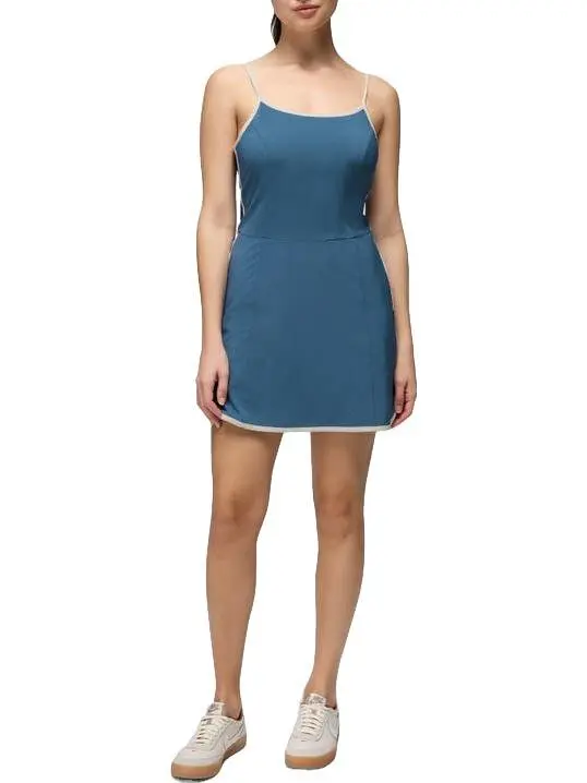 Prana Railay Scallop Mini Dress - Bluff Blue