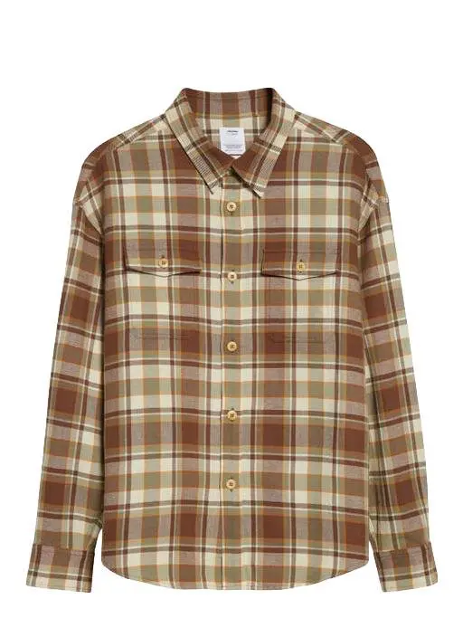 Visvim Lumber Check Flannel Button-up Shirt - Brown