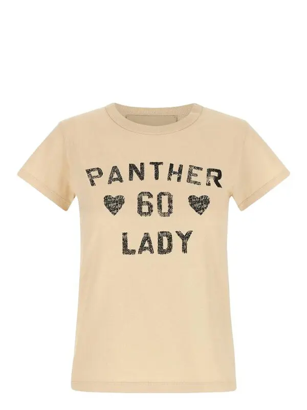 Valentino Garavani Panther Lady Cotton T-shirt - Black