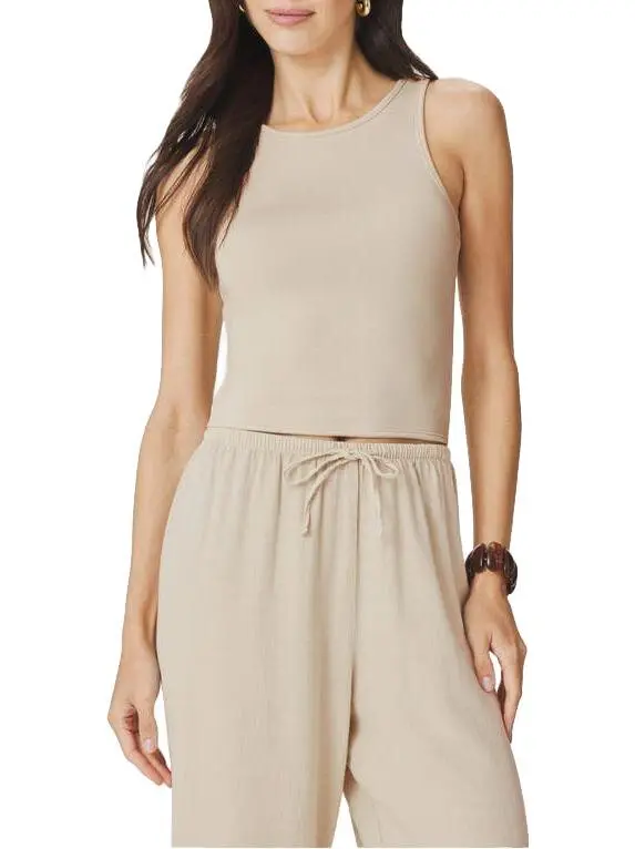 Splendid Amaya Scoop Neck Tank - Light Fawn Beige