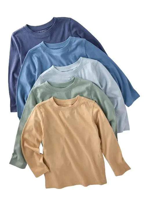 BUTTERBLU London 5-pack Assorted Organic Cotton T-shirts - Terra
