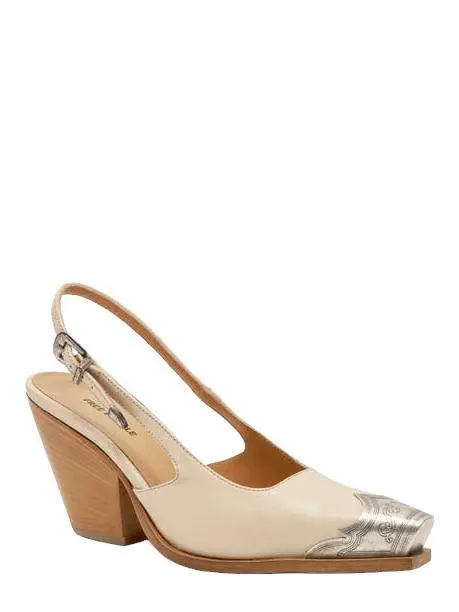 Free People Brayden Slingback Pump - Bone Leather
