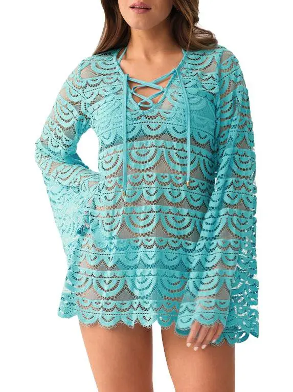 PQ Noah Bell Sleeve Lace Cover-up Tunic - Kai