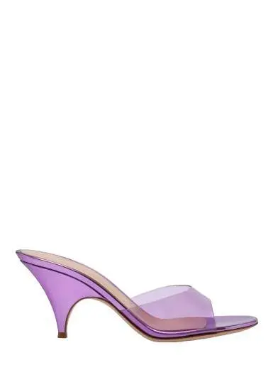 GIANVITO ROSSI Sofia Mule 70 - Purple Tpu