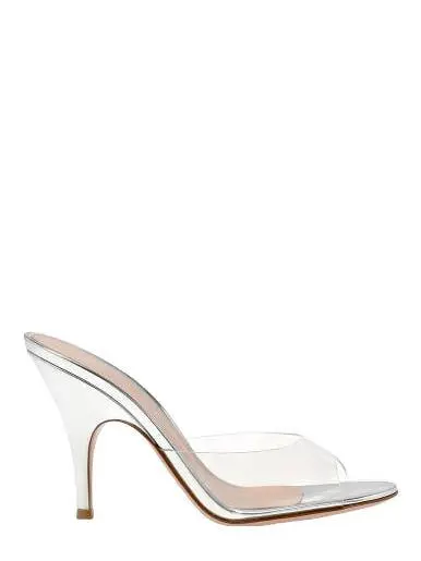 GIANVITO ROSSI Sofia Mule 95 - Metallic Silver Tpu