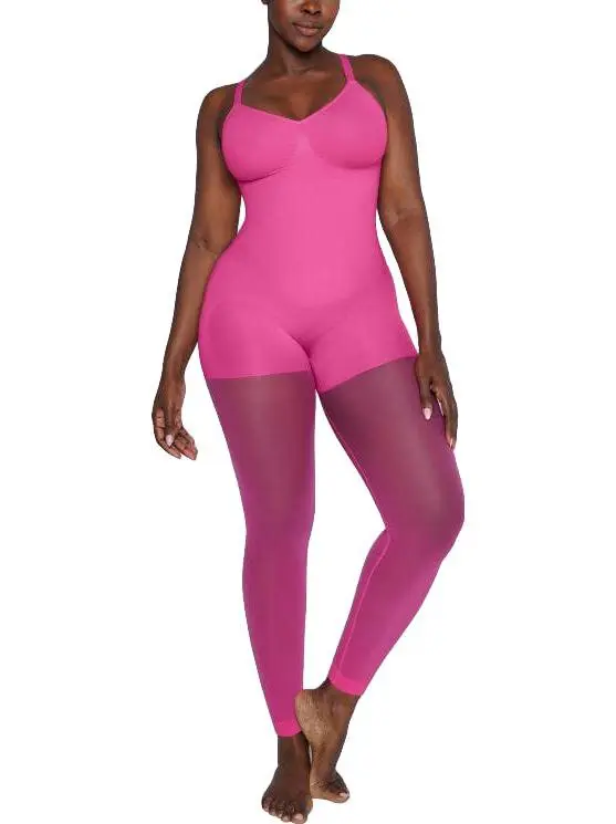 SHAPELLX Mistweave Skin Flow Full Coverage Bodysuit - Fuchsia