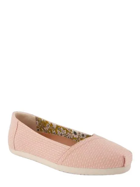 Toms Alpargata Ballerina Flat - Medium Pink