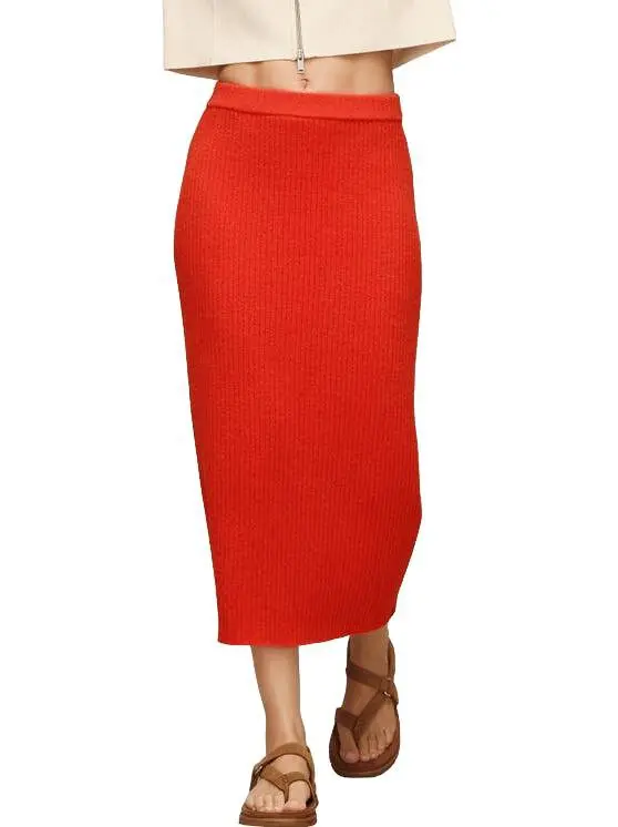 UGG Rib Knit Midi Skirt - Lobster