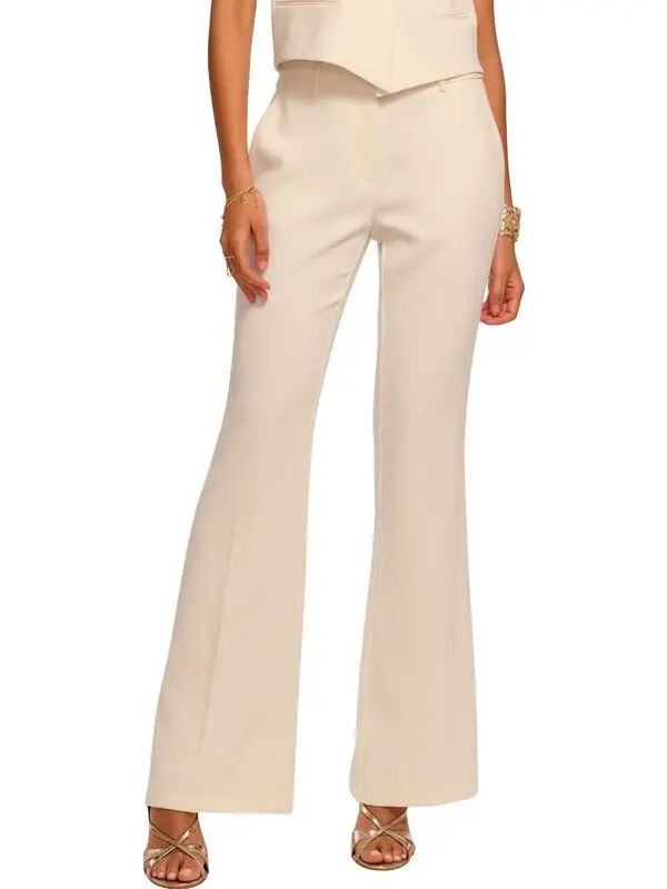 Ramy Brook Orian Flare Leg Pants - Ivory