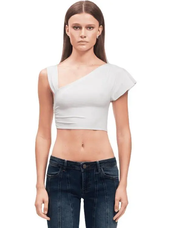 OW Mae Crop Top - White