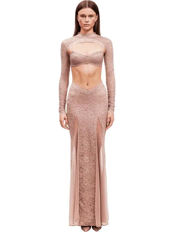 OW Naia 3-piece Maxi Dress Set - Light Pink