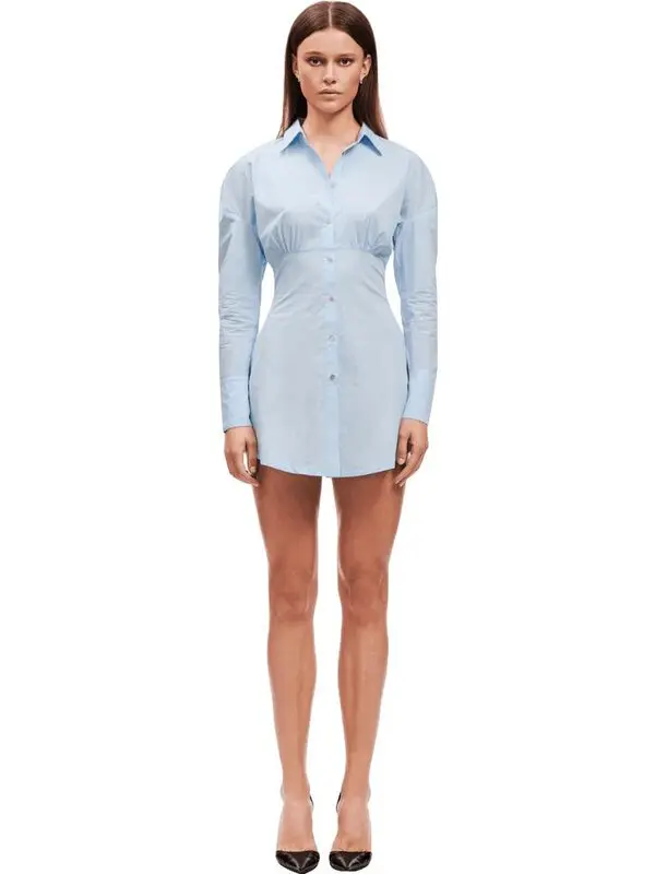 OW Elia Shirt Dress - Light Blue