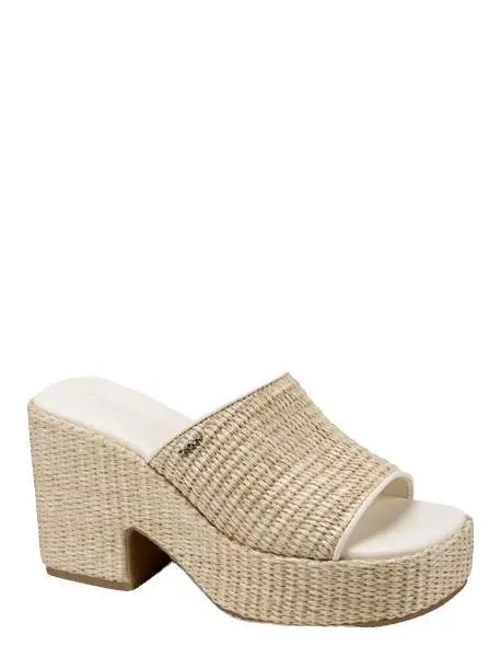 Dkny Maxenor Platform Sandal - Natural