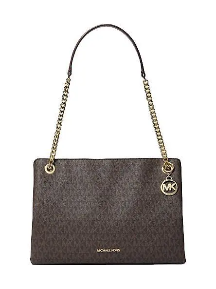 Michael Kors Signature Logo Messenger Bag - Brown