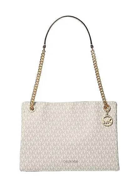 Michael Kors Signature Logo Messenger Bag - Natural