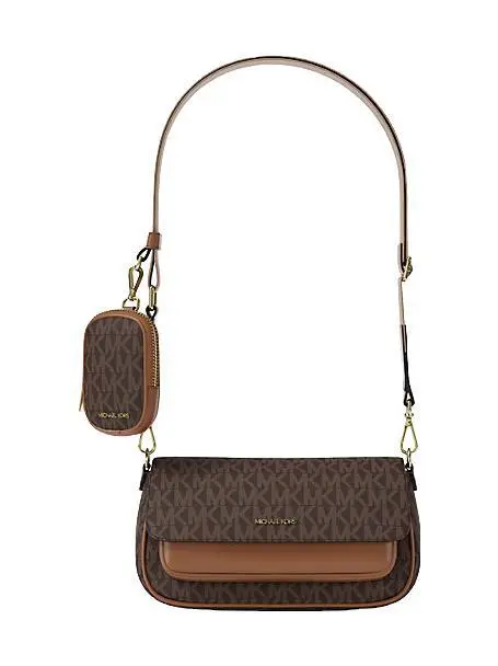 Michael Kors Jet Set Travel Crossbody Bag With Pouch - Brown