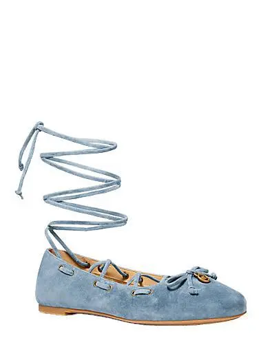 Michael Kors Shae Suede Ballet Flat - Blue