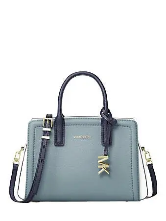 Michael Kors Laila Extra-small Leather Crossbody Bag - Blue