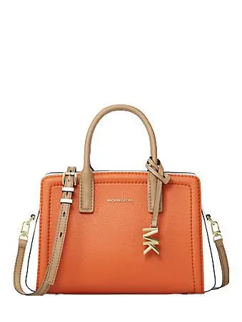 Michael Kors Laila Extra-small Leather Crossbody Bag - Orange