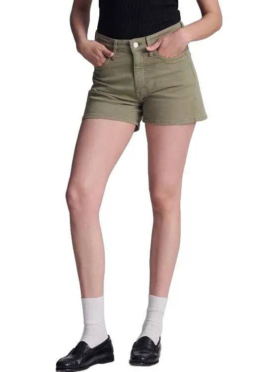 MAVI High Waist Denim Shorts - Green Flex Blue